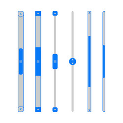 Scrollbars bar set Royalty Free Vector Image - VectorStock