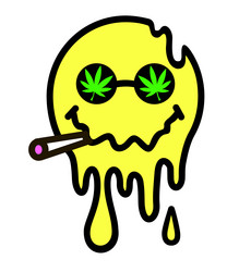 Cannabis Weed Emoticons Vector Images (over 160)
