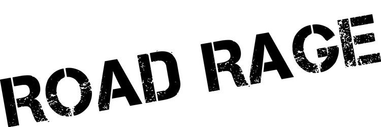 Road rage rubber stamp Royalty Free Vector Image