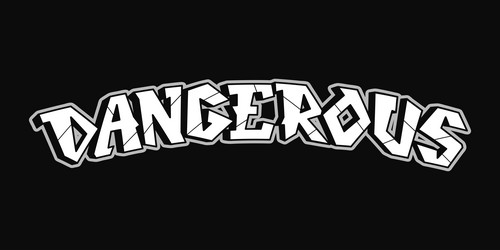 Think positive word graffiti style letters Vector Image