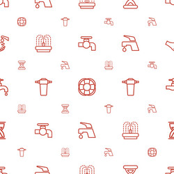 Flow icons pattern seamless white background Vector Image