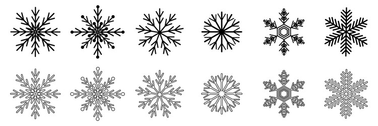 Snowflake icon geometric art Royalty Free Vector Image Snowflake icon geometric art Royalty Free Vector Image