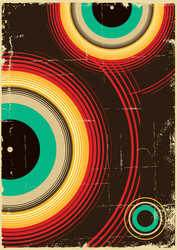 Retro poster background on old texture Royalty Free Vector