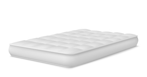 White nightstand icon realistic style Royalty Free Vector