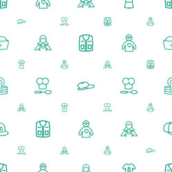 Uniform icons pattern seamless white background Vector Image