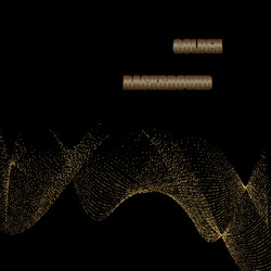 Abstract gold waves design shiny golden moving Vector Image