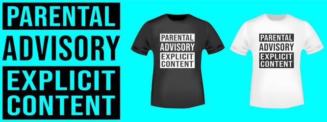 Parental advisory explicit content label Vector Image