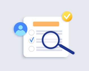 Review document concept Royalty Free Vector Image