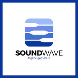 Round square radio signal logo Royalty Free Vector Image