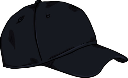 Cartoon classic blank baseball cap side view Vector Image