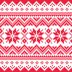 Christmas norwegian pattern Royalty Free Vector Image