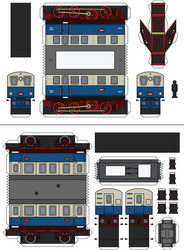 Paper Model Train Vector Images (over 110)