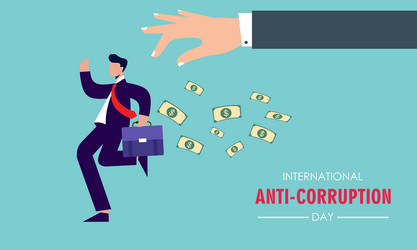 Corruption and political embezzlement Royalty Free Vector