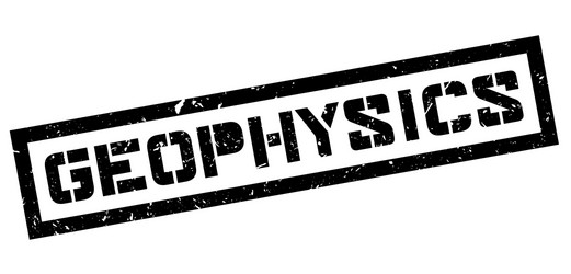 Geophysics rubber stamp Royalty Free Vector Image