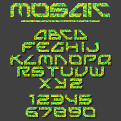 Mosaic Font Vector Images (over 10,000)