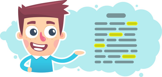 Grammar editor or proofreader concept cartoon Vector Image