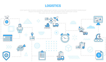 Logistics Poster Template Vector Images (over 980)