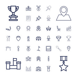 Place icons Royalty Free Vector Image - VectorStock