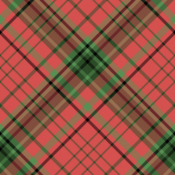 Creative plaid pattern in green red and black Vector Image