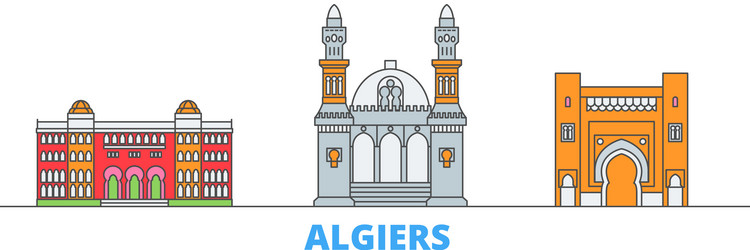 Famous Landmarks of Algeria Vector Images (46)