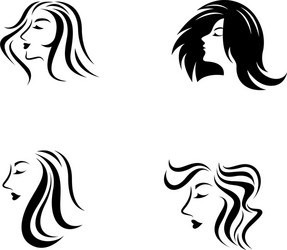 Hair salon logo icon Royalty Free Vector Image
