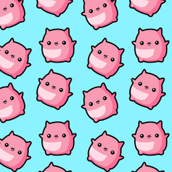 Cute pig pig kawaii chibi sticker Royalty Free Vector Image