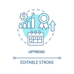 Stock selection importance turquoise concept icon Vector Image