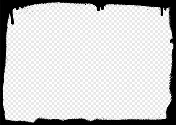 Graffiti frame on a transparent background Vector Image