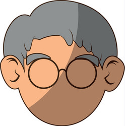 Old man face Royalty Free Vector Image - VectorStock