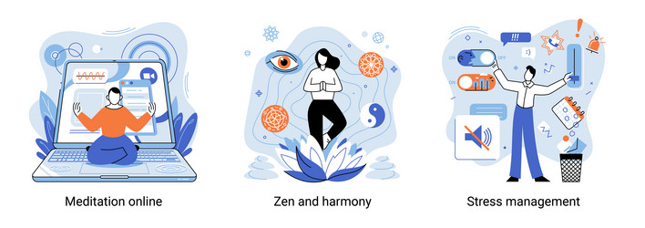 Self-management self regulation learning self Vector Image