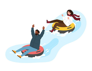 Snow Tubing Vector Images (over 1,300)