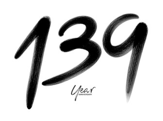 130 number logo design Royalty Free Vector Image