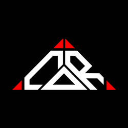 Cor letter logo creative design with graphic Vector Image