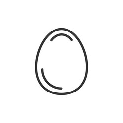 Two eggs icon thin linear outline Royalty Free Vector Image