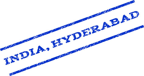 India hyderabad watermark stamp Royalty Free Vector Image