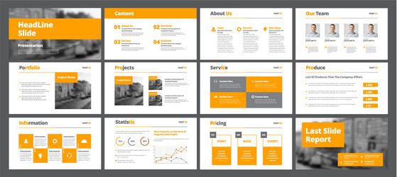 Template of white slides for presentations Vector Image