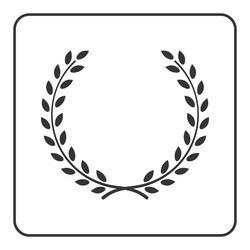 Laurel wheat wreath symbol victory achievement Vector Image