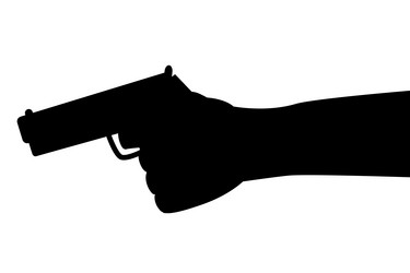 Simple for murder or criminal isolated on white Vector Image