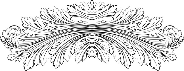 Baroque calligraphy Royalty Free Vector Image - VectorStock