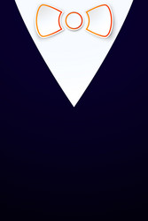 Bow - black and white Royalty Free Vector Image