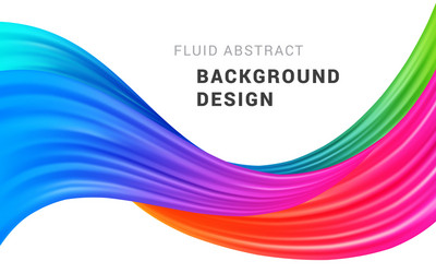 Abstract colorful background color flow Royalty Free Vector