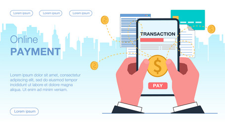 Online payment 4 Royalty Free Vector Image - VectorStock