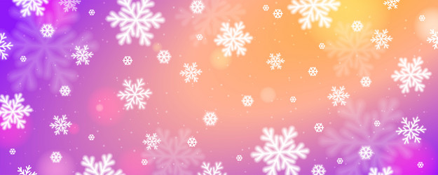 Pink christmas checked banner with snowflakes Vector Image