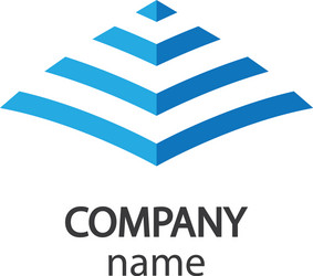 Pyramid logo icon Royalty Free Vector Image - VectorStock