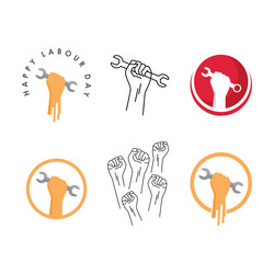 Happy labour day symbol Royalty Free Vector Image