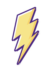 80s Lightning Bolt Vector Images (94)