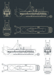 Hand drawing a vintage steam paddle riverboat Vector Image
