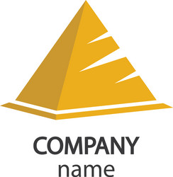 Pyramid logo icon Royalty Free Vector Image - VectorStock