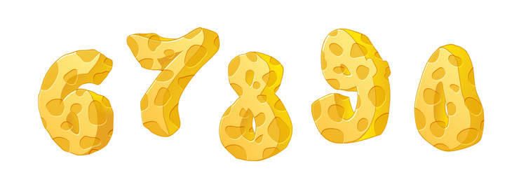 Cheese Numbers Vector Images (over 1,400)