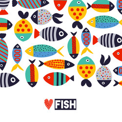 Colorful decorative fish Royalty Free Vector Image